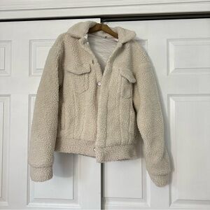 MNML | Jackets & Coats | Mnml Sherpa Jacket Button Pocket Full Sleeve ...